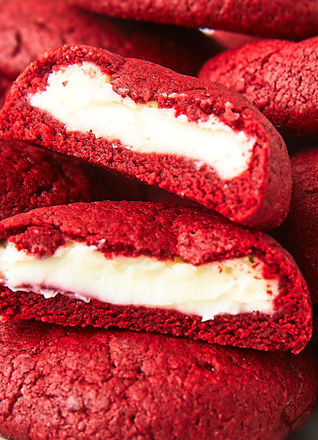 Red Velvet Cream Cheese Cookies – Mahjabeen's kitchen